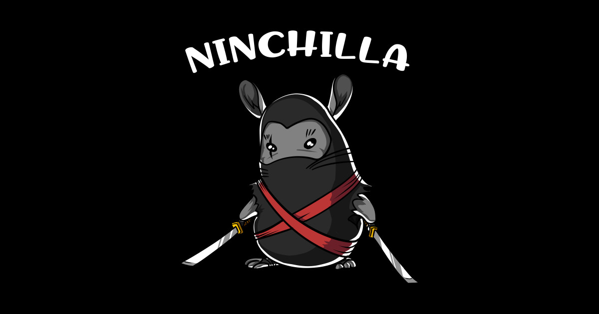 Ninchilla Chinchilla Ninja - Chinchilla Ninja - Sticker | TeePublic