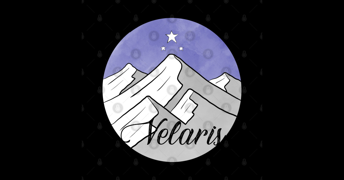 Velaris watercolor - Watercolor - Sticker | TeePublic