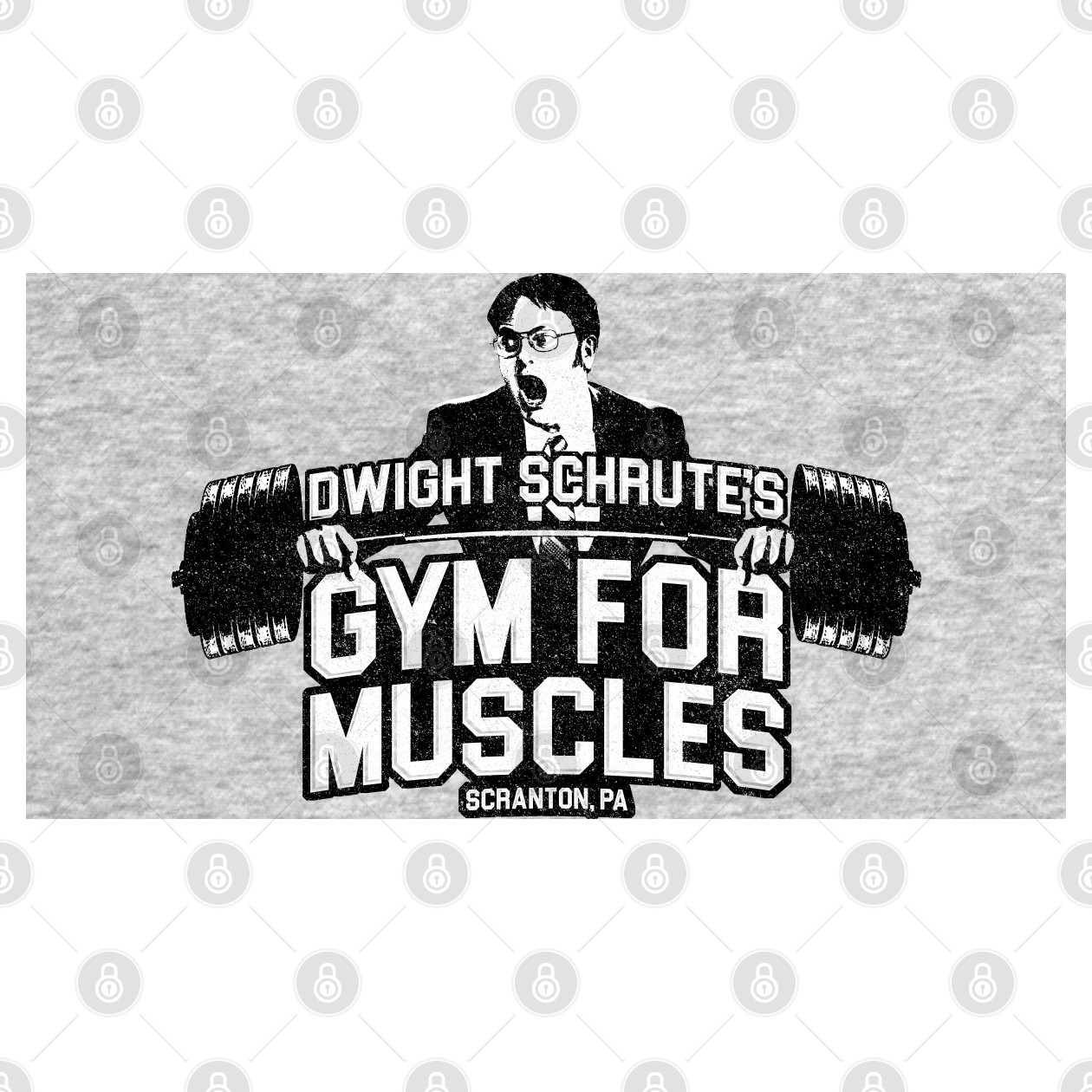 Dwight Schrute's Gym For Muscles - The Office - T-Shirt | TeePublic