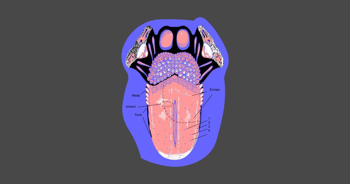 Tongue Map (Europe) - Tongue - T-Shirt | TeePublic