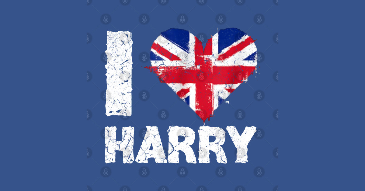 I Love Harry - British - T-Shirt | TeePublic
