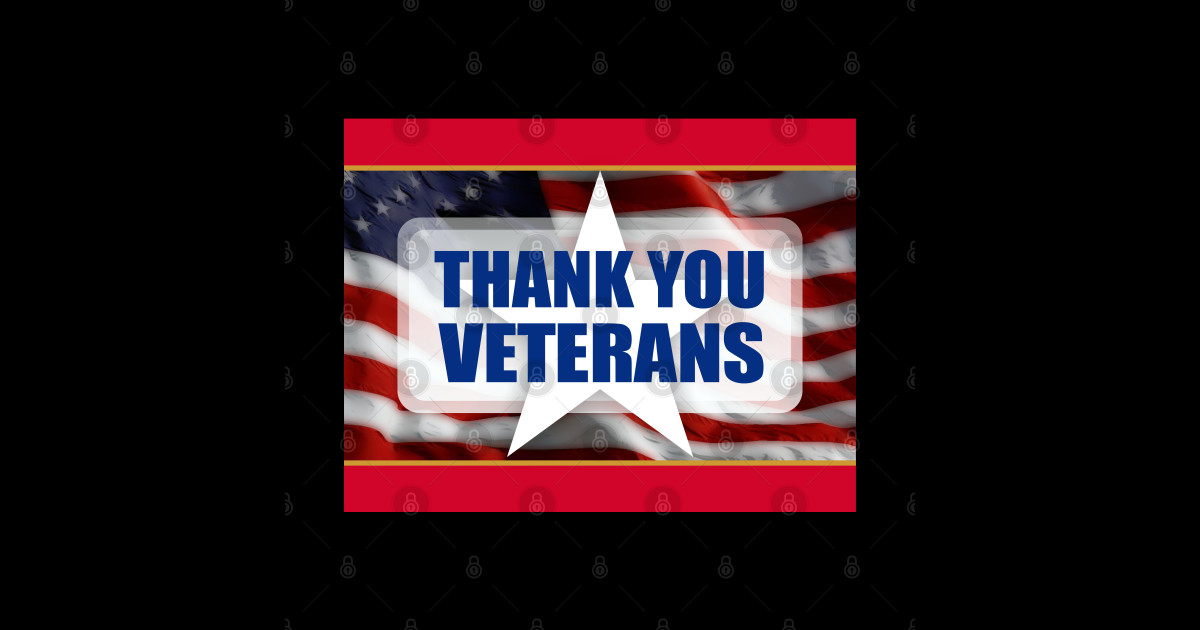 Thank You Veterans - Thank You Veterans - Sticker | TeePublic