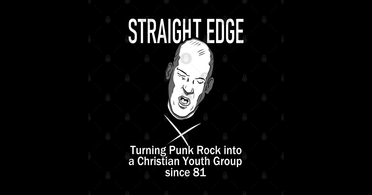i GOT sTRAIgHt eDGE - Straight Edge Hardcore - Sticker | TeePublic
