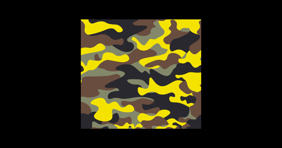 Yellow camo Military - Yellow Camo Masks - Sticker | TeePublic