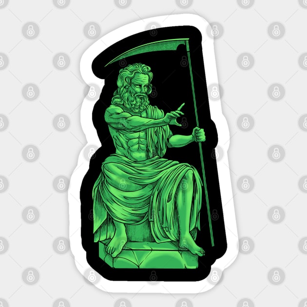 Greek god Kronos - Roman god Saturnus - Saturnus - Sticker | TeePublic