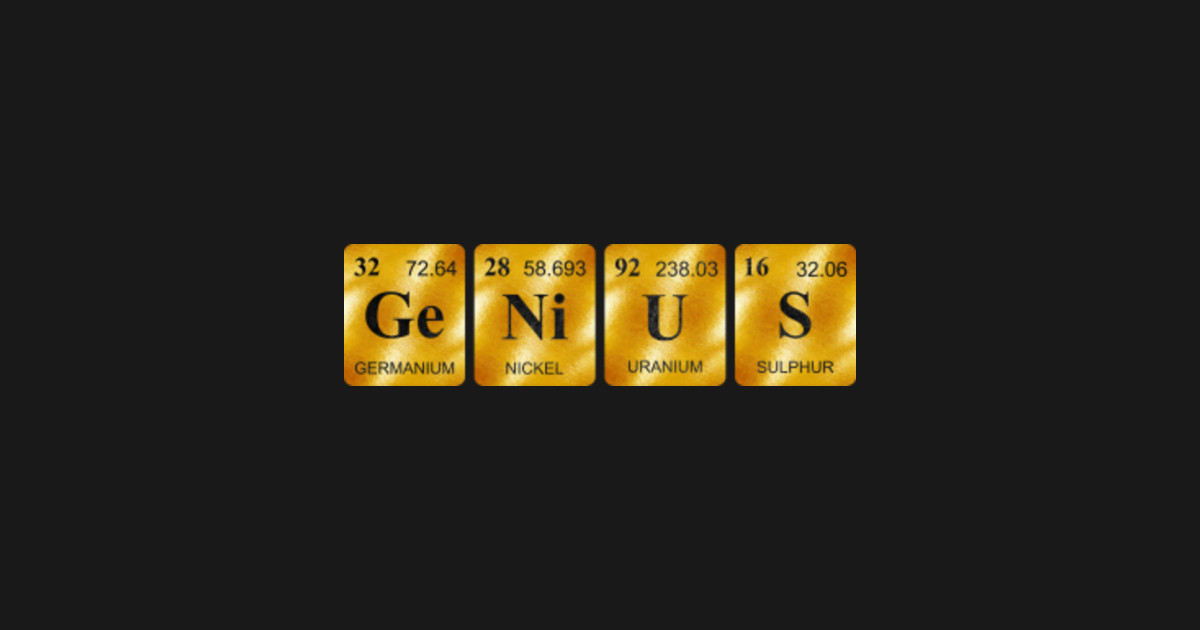 Genius Periodic Table of Elements - Genius - Tapestry | TeePublic