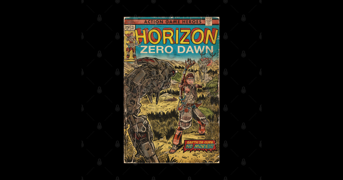 Horizon Zero Dawn - comic cover fan art - Horizon Zero Dawn - Sticker ...