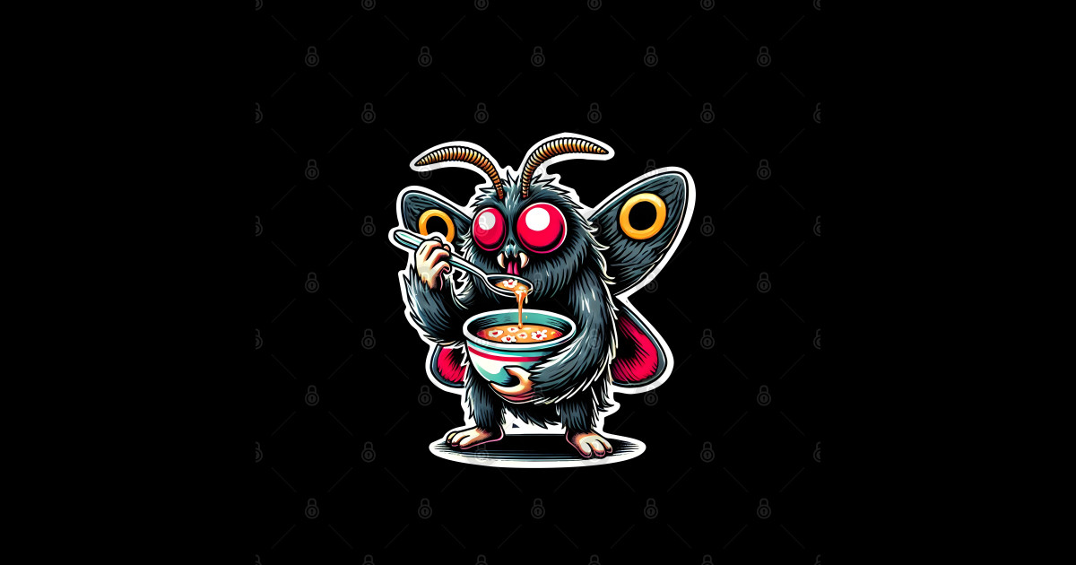 Mothman Eating Soup - Mothman Eating Soup - Posters and Art Prints ...