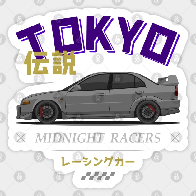 Tuner Silver EVO V JDM - Evo V - Sticker | TeePublic