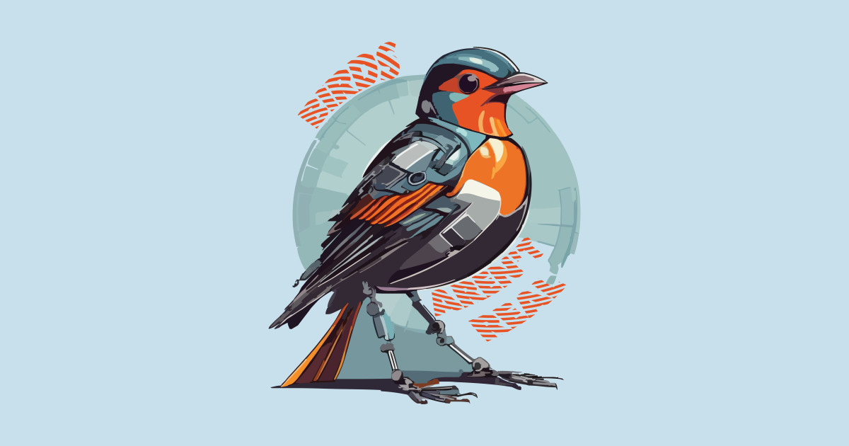 Birds Aren't Real Robin Bot - Birds Arent Real - T-Shirt | TeePublic