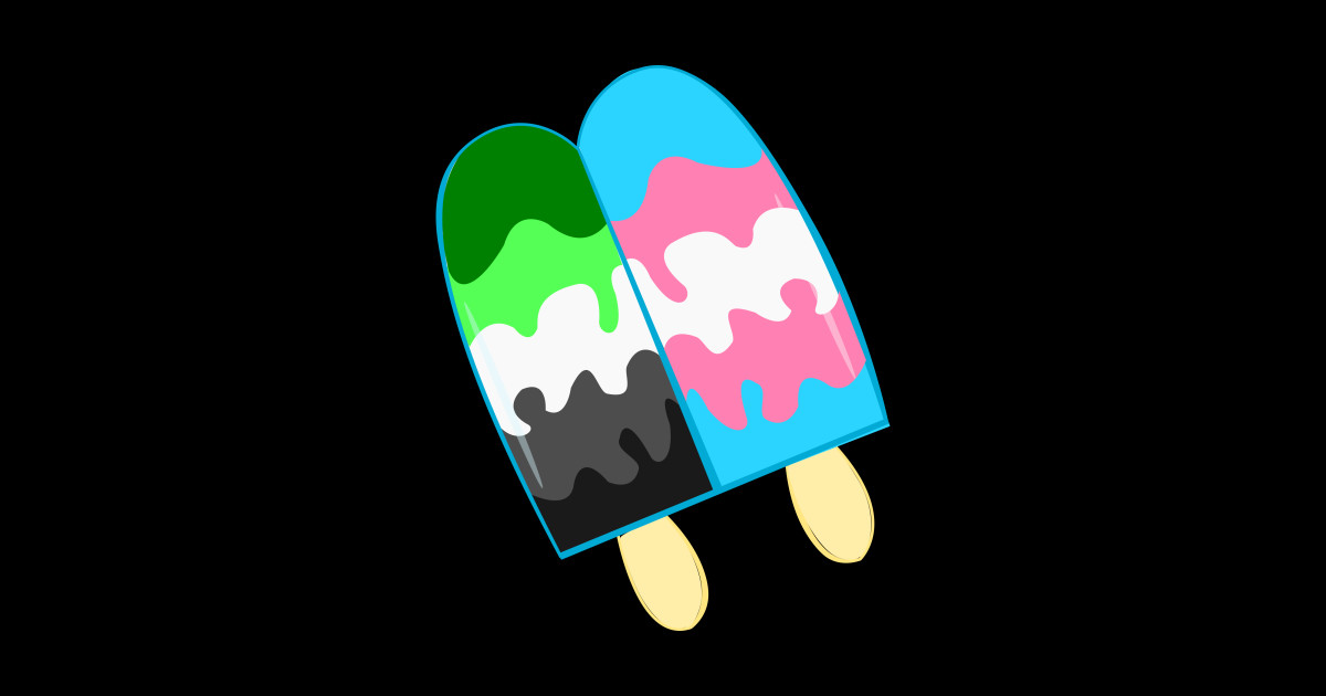 Popsicle Pride - Aromantic Pride Flag - Sticker | TeePublic