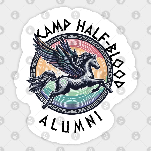 camp half blood - percy jackson - rainbow color - Demigod - Sticker ...