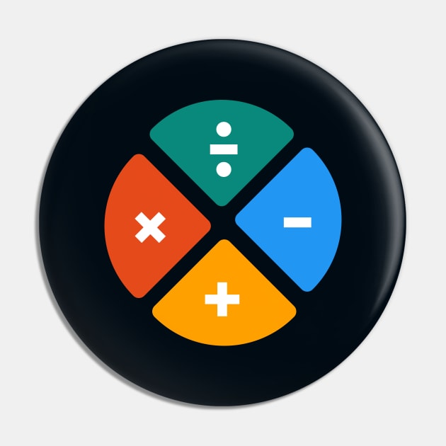 Cute Math Symbols - Math - Pin | TeePublic