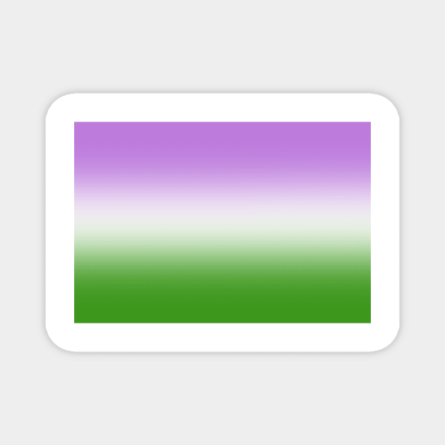 Genderqueer Pride Flag Gradient - Flag - Magnet | TeePublic