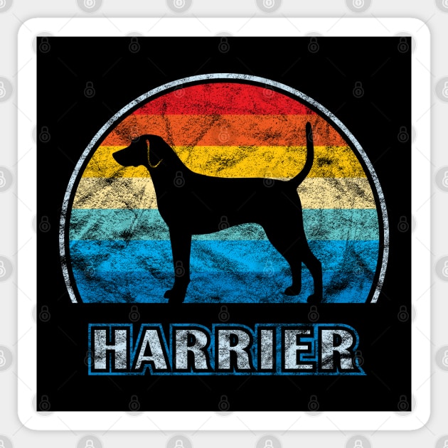 Harrier Vintage Design Dog - Harrier - Sticker | TeePublic