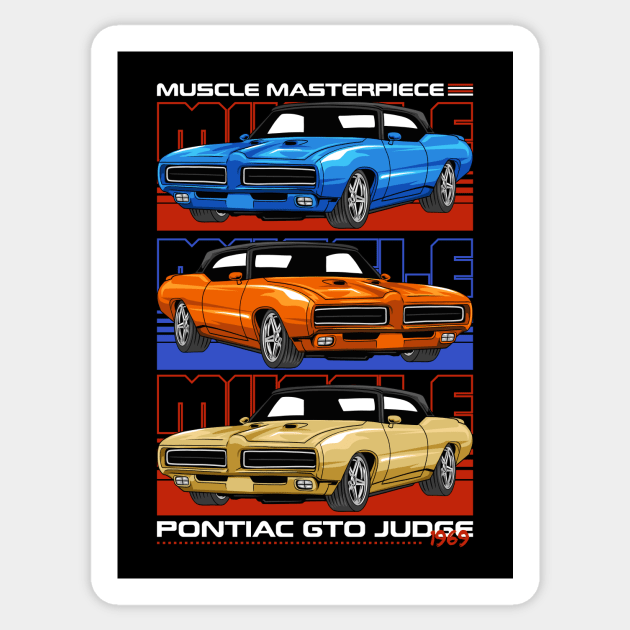 Iconic Judge Muscle Car - Iconic Judge Muscle Car - Sticker | TeePublic