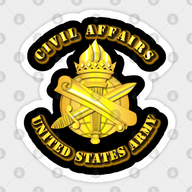 Civil Affairs Branch - Civil Affairs - Sticker | TeePublic