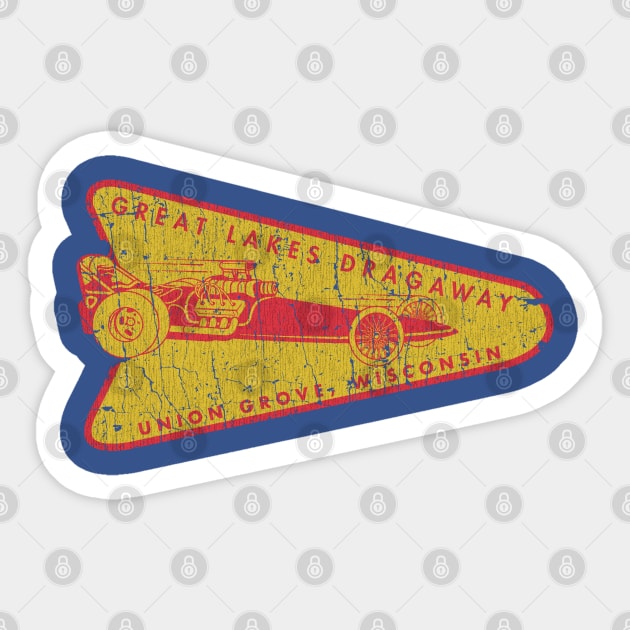 Great Lakes Dragaway 1955 - Drag Racing - Sticker | TeePublic