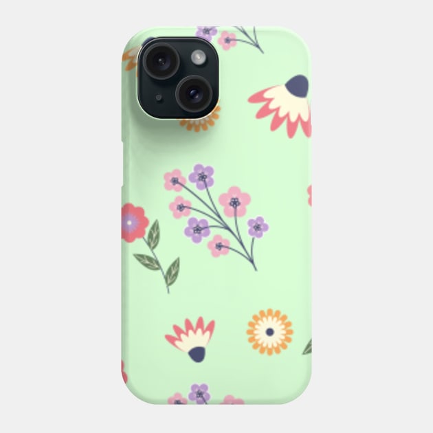 Geomatric flower pattern - Flower Pattern - Phone Case | TeePublic