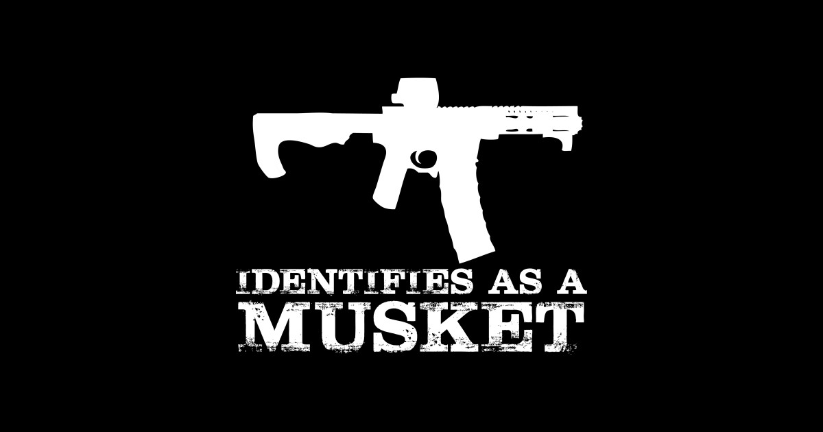 Musket-White - 2nd Amendment - Sticker | TeePublic