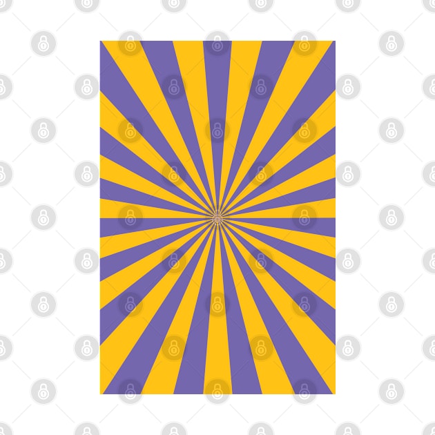 Purple and yellow sun ray pattern - Rays - T-Shirt | TeePublic