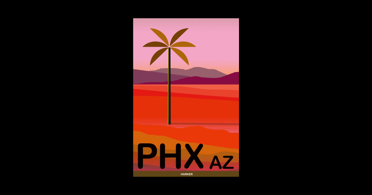 Phoenix Arizona Travel Poster - Arizona - Sticker | TeePublic
