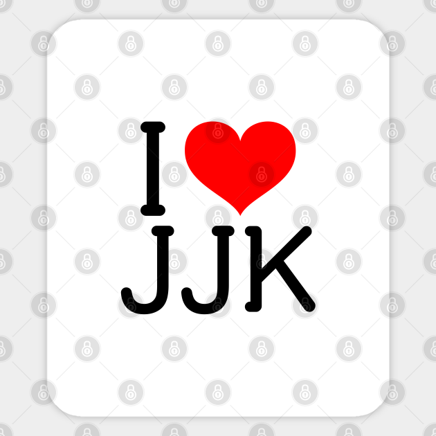 I ♡ love JJK - Bts - Sticker | TeePublic