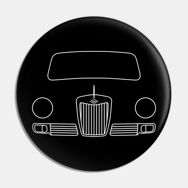 Riley Elf 1960s classic car outline graphic (white) - Classic Car - Pin ...