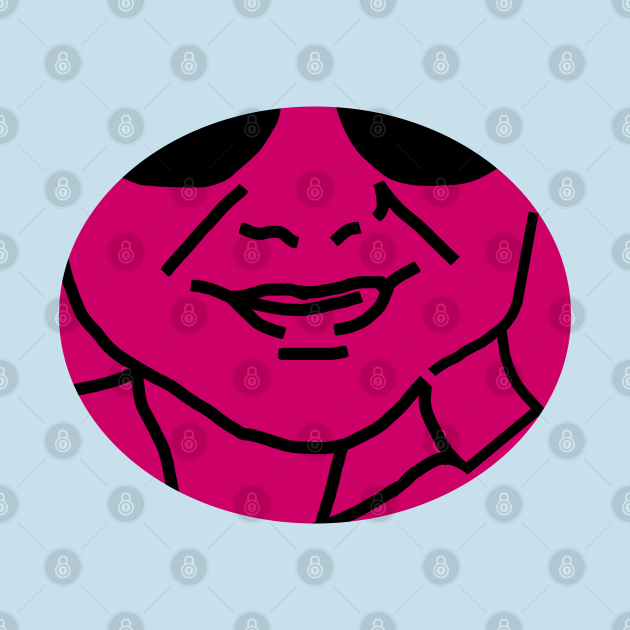 Smiling Friend Outline - Face - T-Shirt | TeePublic