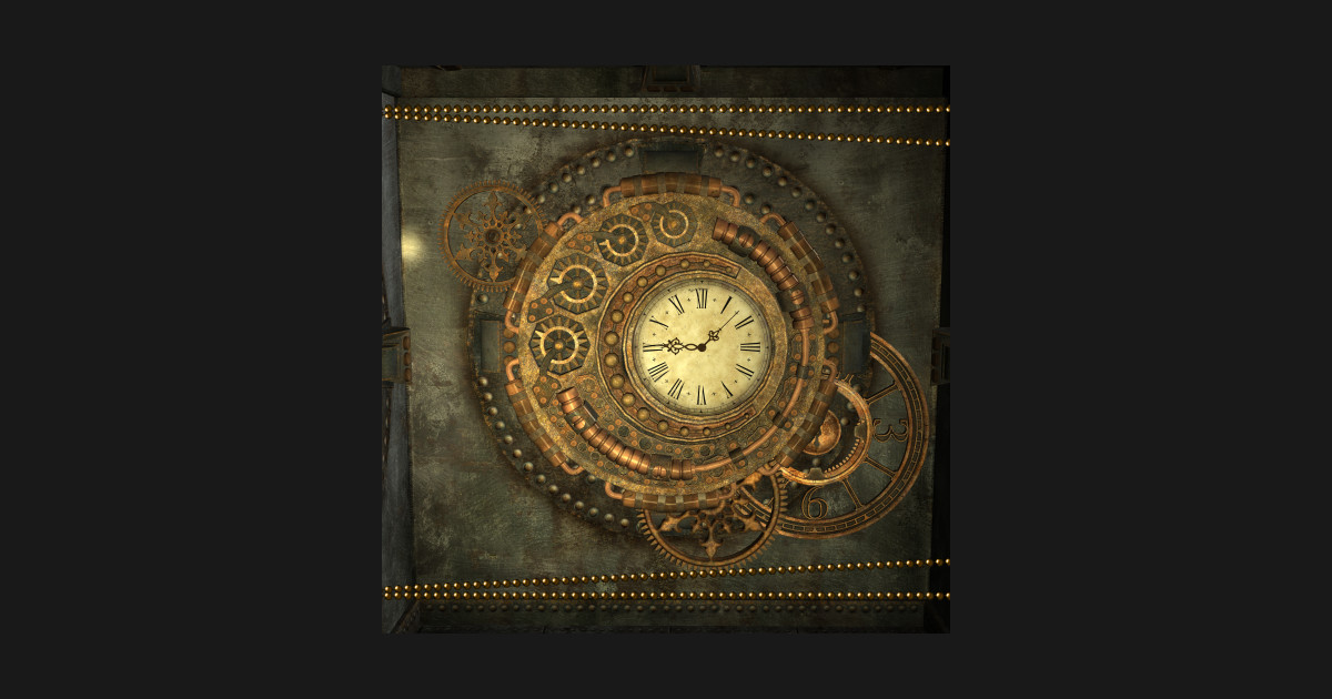 Noble steampunk clockwork - Steampunk Clocks Gears Clockwork - T-Shirt ...