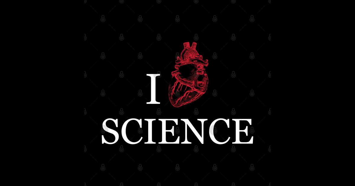 I love Science - I Heart Science - Sticker | TeePublic