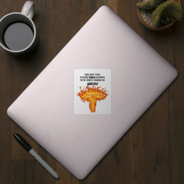 Elon Musk: Tesla Fire Sale - Elon Musk - Sticker | TeePublic