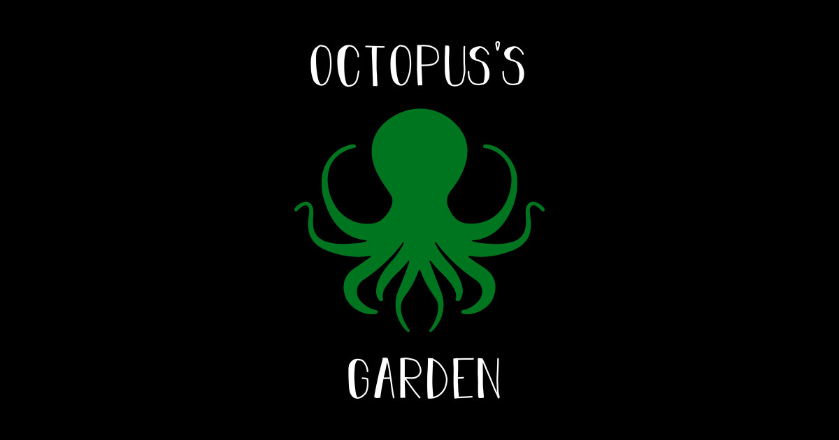 Octopuss Garden, white green - Beatles - Sticker | TeePublic