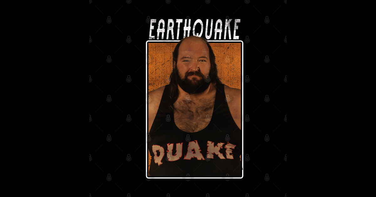 Vintage Wwe Earthquake - Earthquake - Sticker | TeePublic
