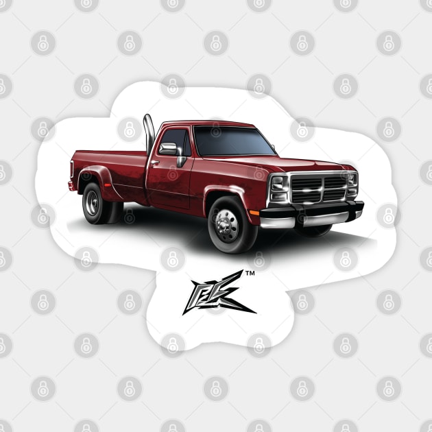 dodge first gen dually - Dodge First Gen - Sticker | TeePublic