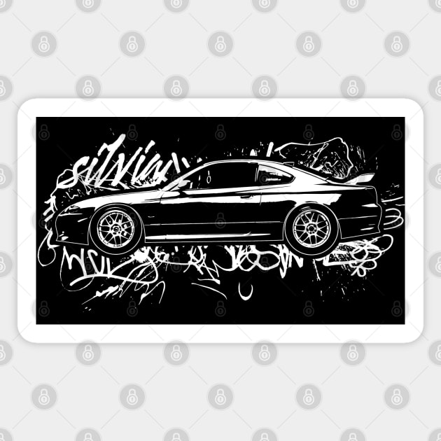 Nissan Silvia Graffiti - Silvia - Sticker | TeePublic