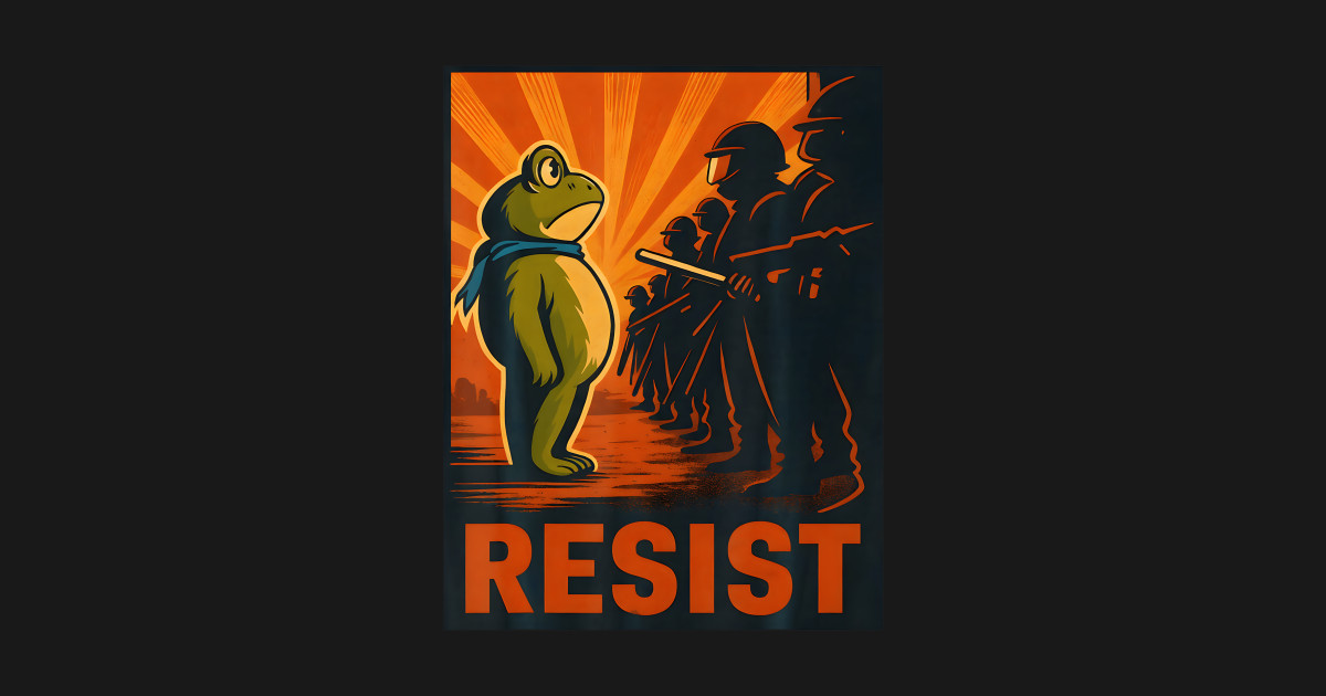Frog Resist Portland Frog Protest - Portland Frog Activist - Portland ...