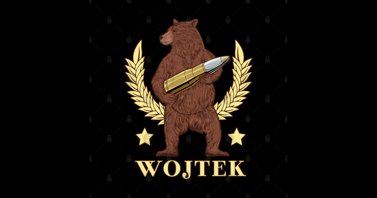 The bear Wojtek - Brown Bear - Sticker | TeePublic