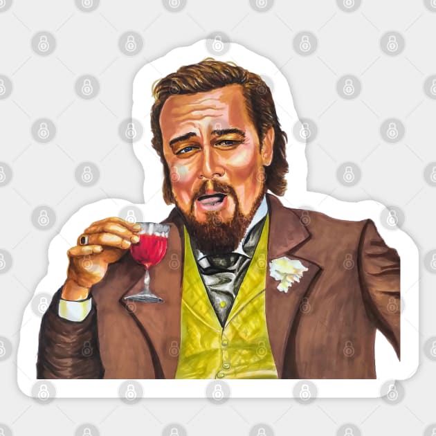 Illustration of the famous Leo meme. - Leonardo Dicaprio - Sticker ...