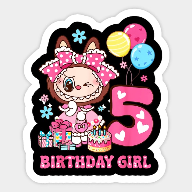 Birthday Girl Labubu - Labubu - Sticker | TeePublic