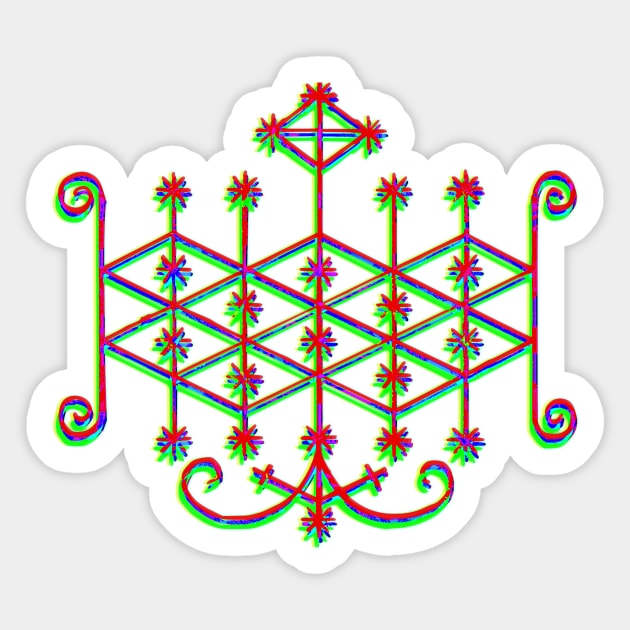 Voodoo Psychedelic Veve - Veve - Sticker | TeePublic