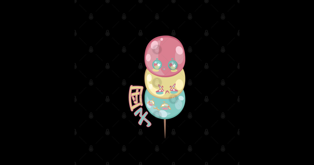 Cute Tabemono - Dango - Anime And Manga - Sticker | TeePublic