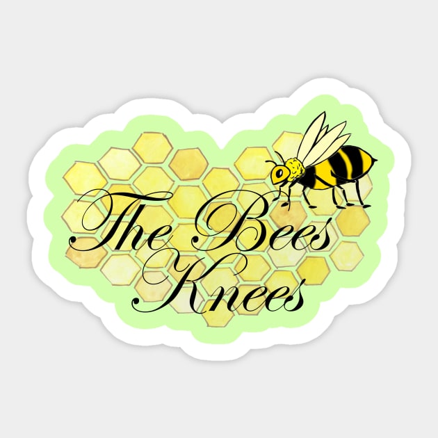 The Bees Knees - Bee - Sticker | TeePublic