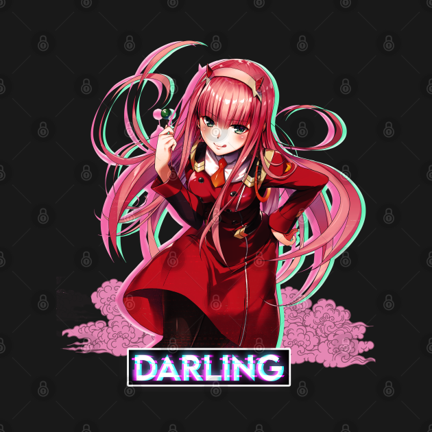 Darling Pastel Goth Anime Poster Design | Zero Two - Zero Two - T-Shirt ...
