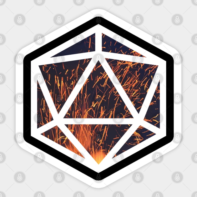 D20 Decal Badge - Dragon's Heart - D20 Decal - Sticker | TeePublic