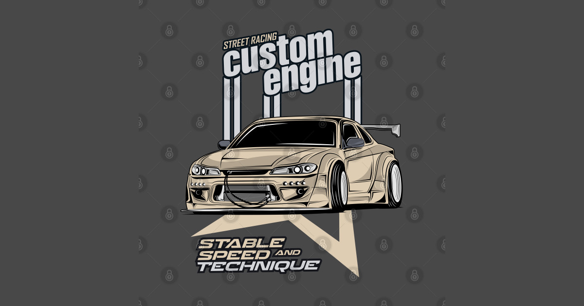Nissan Silvia S15 Custom Engine - Silvia S15 - T-Shirt | TeePublic