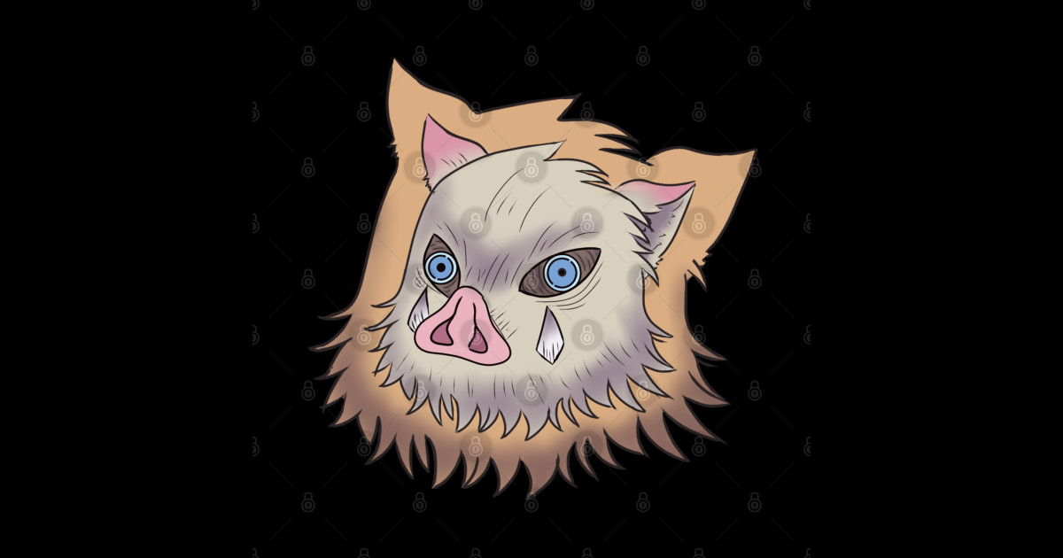 Inosuke boar head - Demon Slayer - T-Shirt | TeePublic