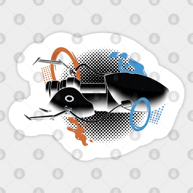 Portal Gun - Portal - Portal - Sticker | TeePublic