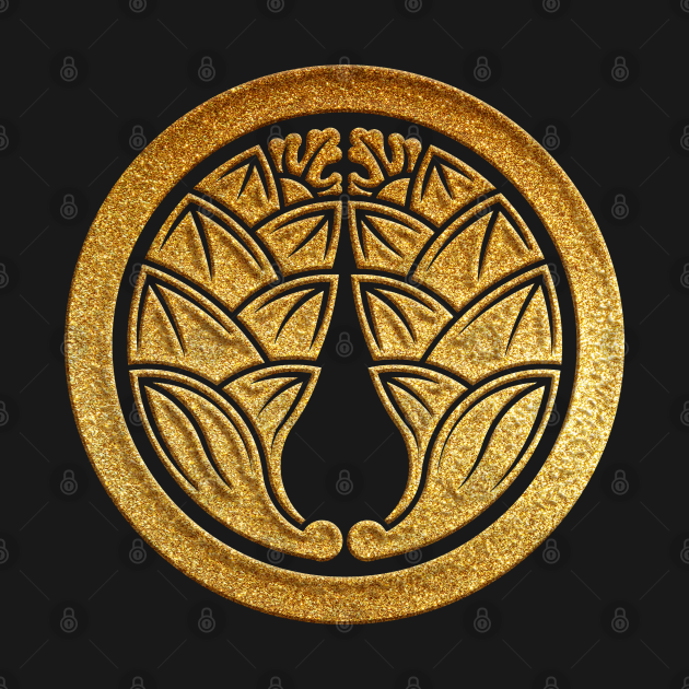 Gold Maruni Daki Myoga Kamon - Daki Myoga - T-Shirt | TeePublic