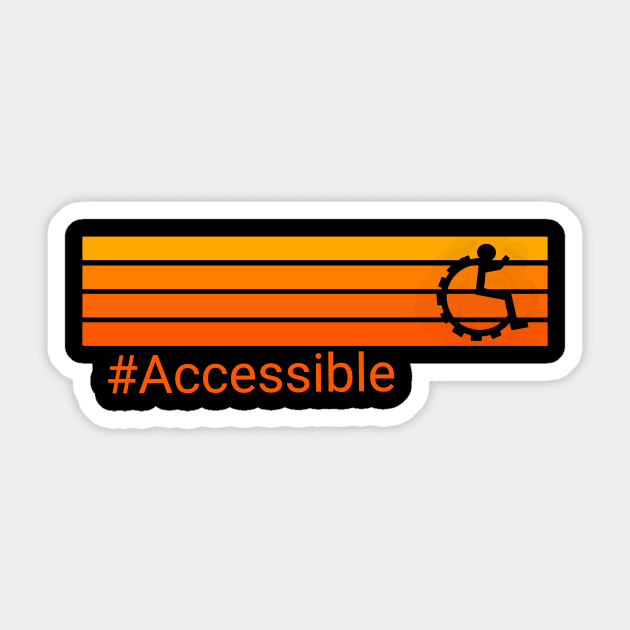 Accessible main design - Accessibility - Sticker | TeePublic